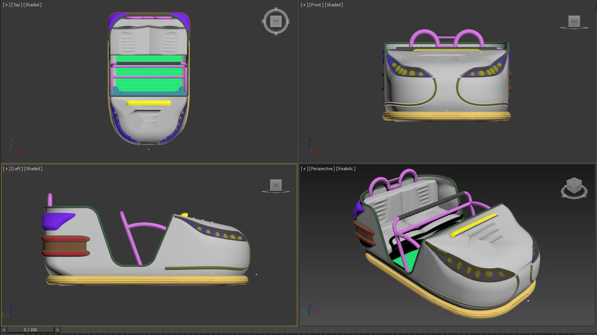 Funny Car 3D Model - TurboSquid 2340043