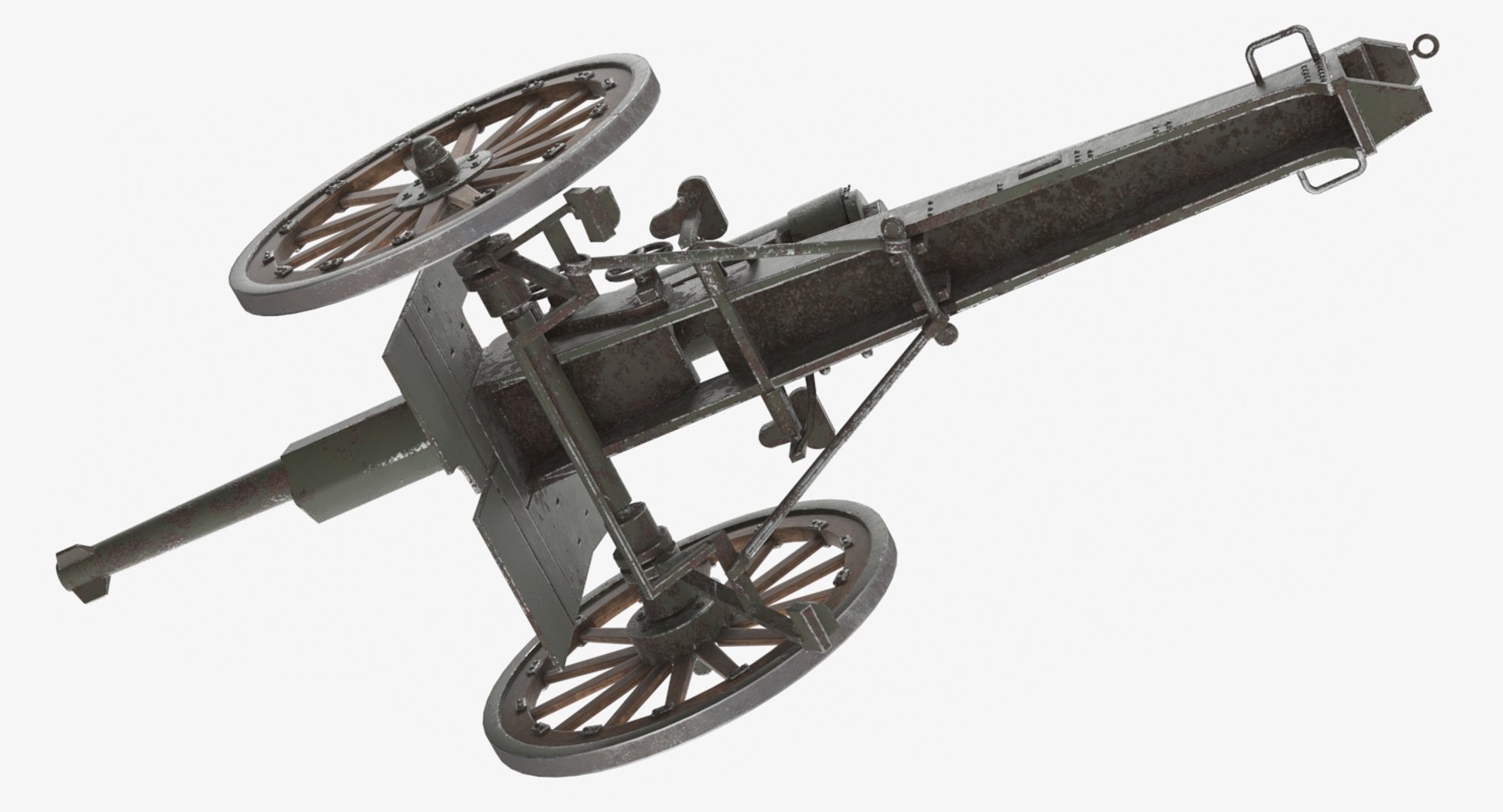 3d French 75mm 1897 Model