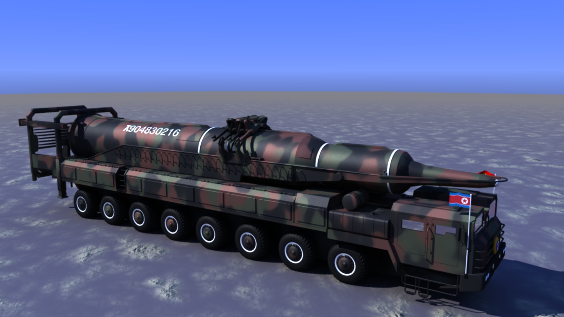 Nuclear Missile North Korea 3D Model - TurboSquid 1176790