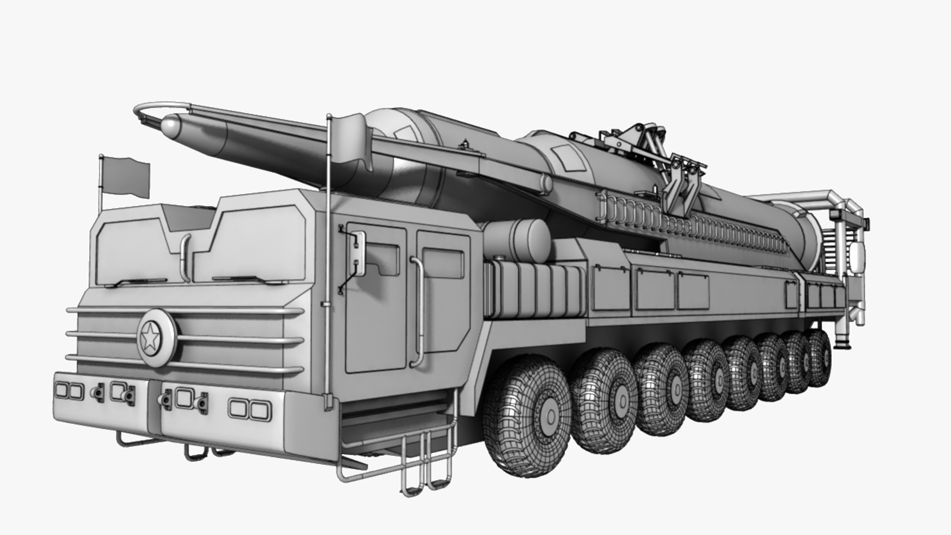 Nuclear Missile North Korea 3D Model - TurboSquid 1176790