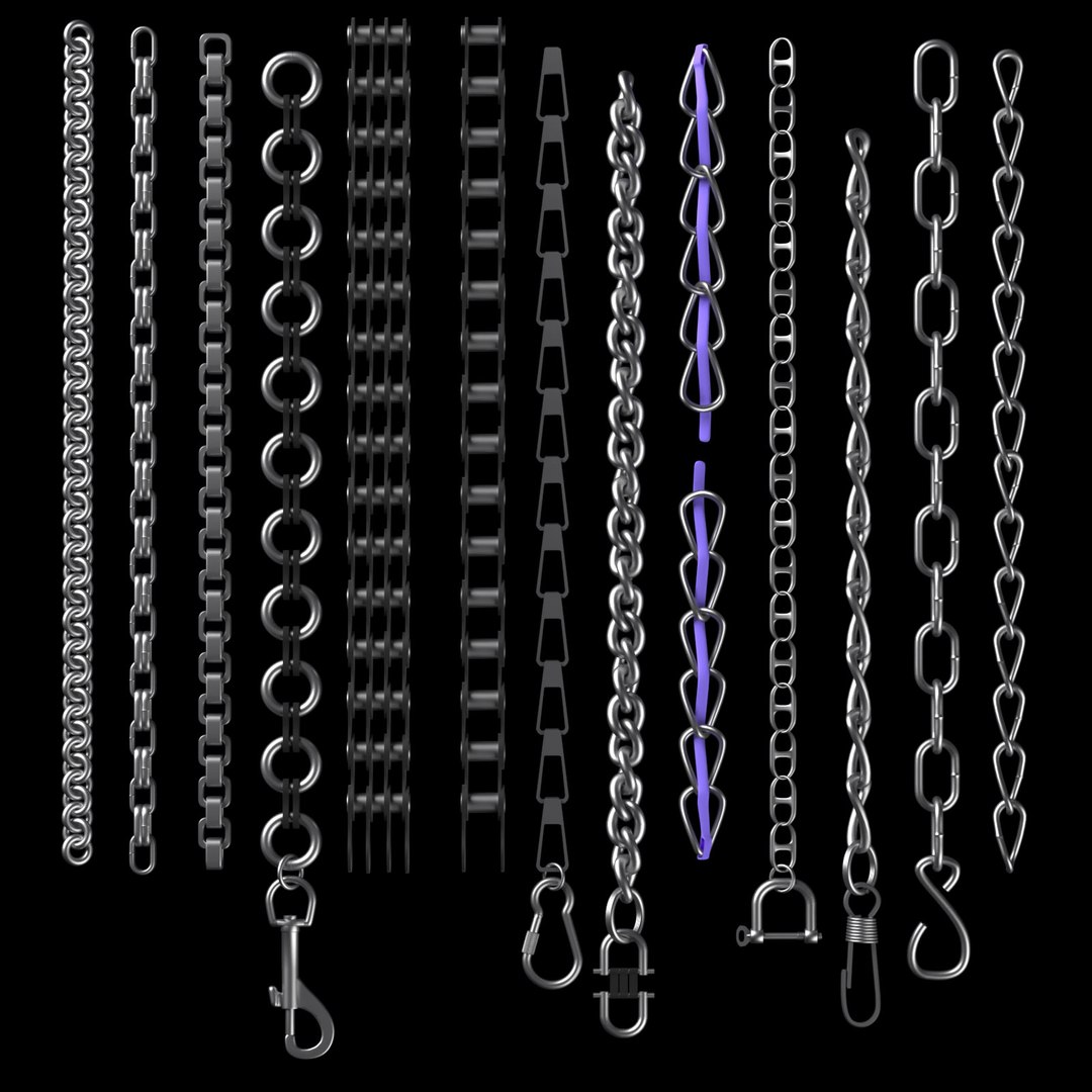 3D Chains Model - TurboSquid 1301079