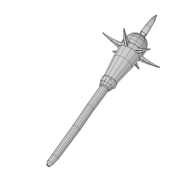 3d model spiked clubs