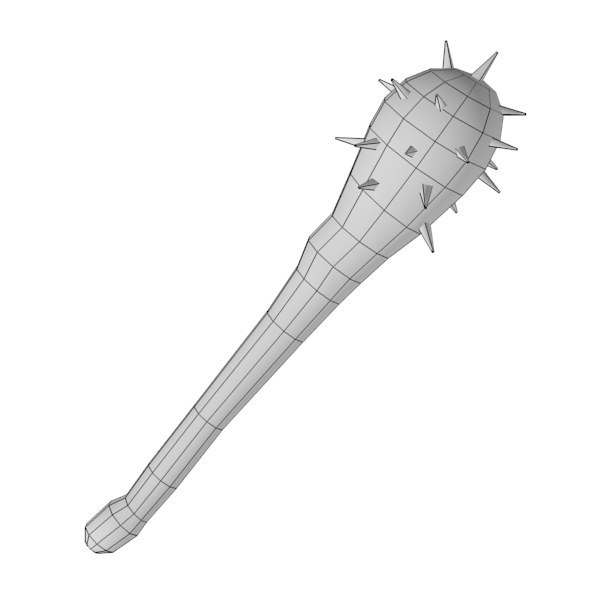 3d model spiked clubs