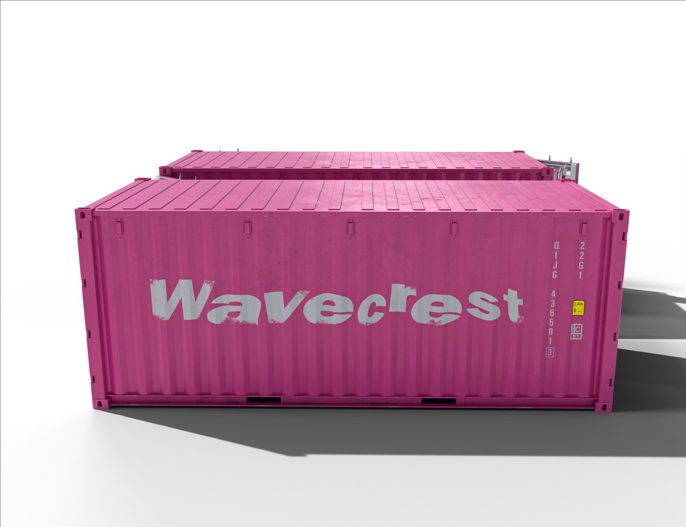 3D 20ft Cargo Container Pink - TurboSquid 2205842