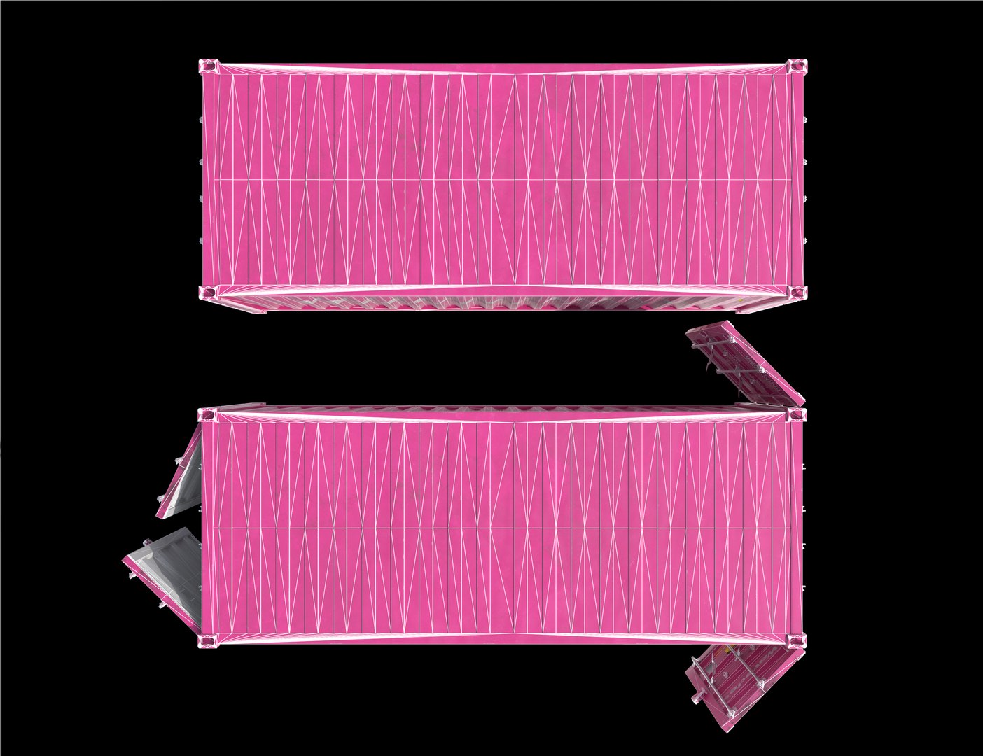 3D 20ft Cargo Container Pink - TurboSquid 2205842