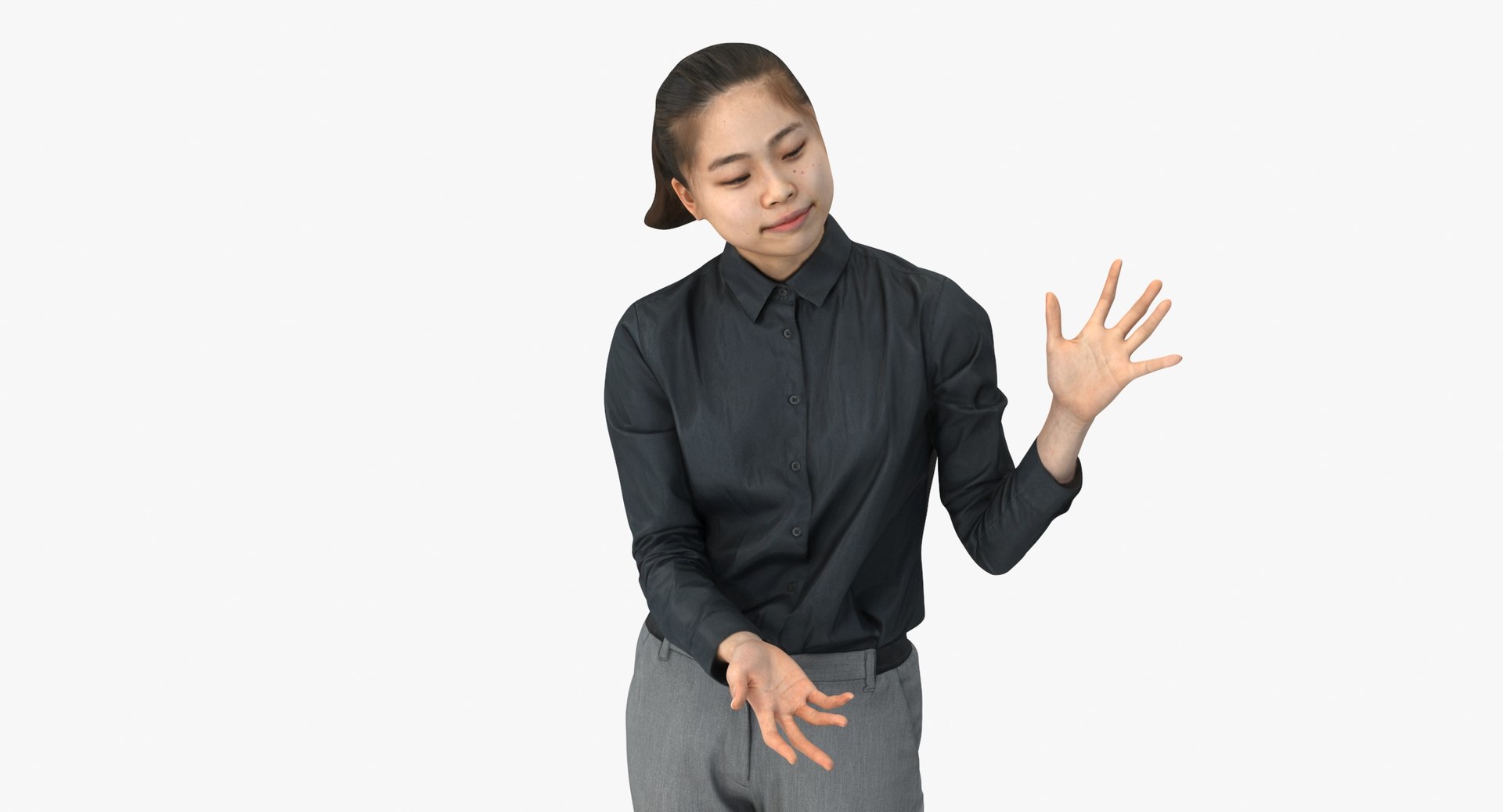 Willow Business Interacting Pose 03 Presenting 3D Model - TurboSquid ...