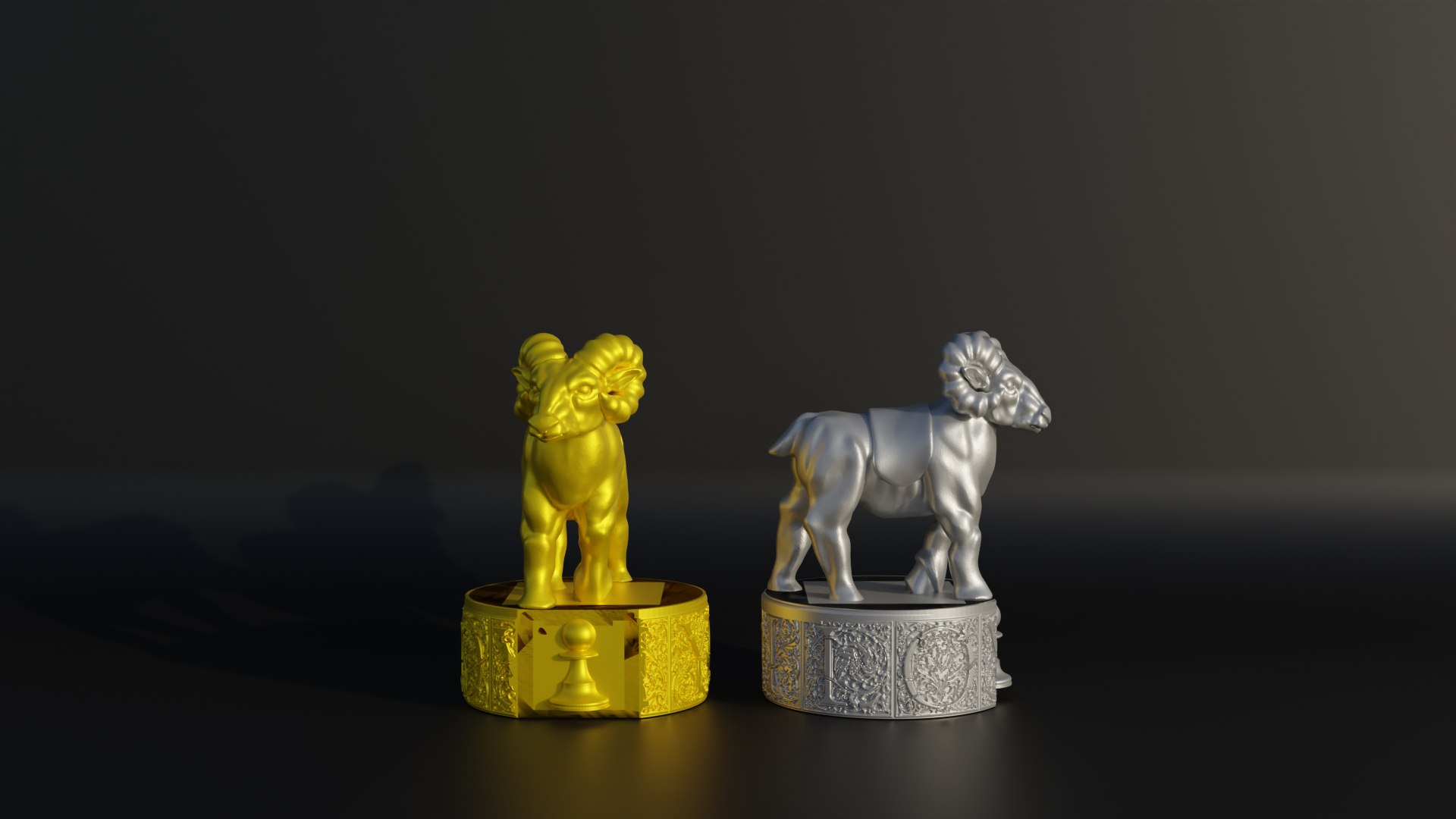 3D Dwarf Figure Chess Set - 6 Different Dwarf Character 3D Print Model ...