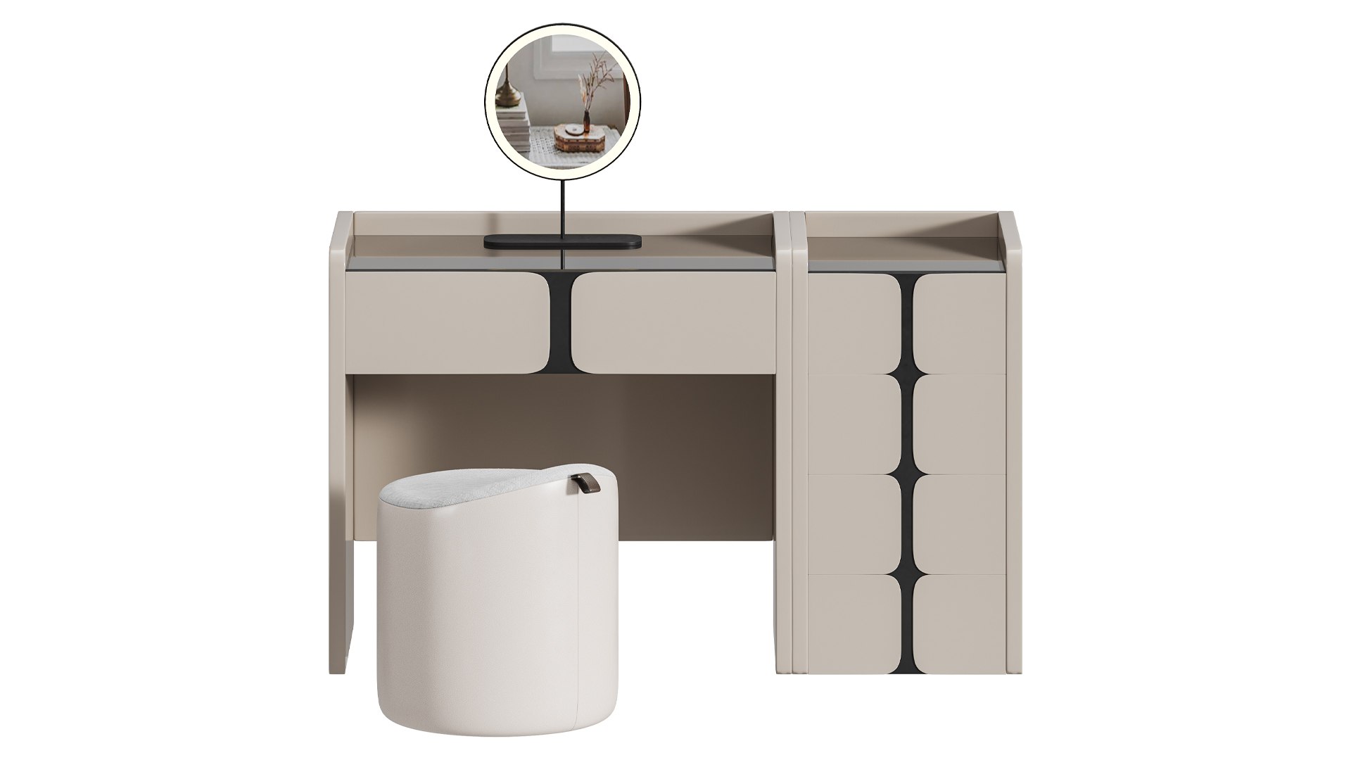 Ensemble De Coiffeuse Modern Model - TurboSquid 2382691