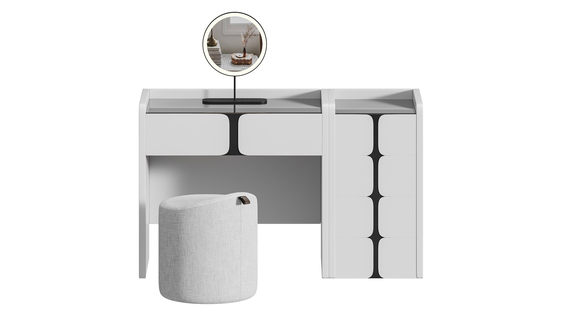 Ensemble De Coiffeuse Modern Model - TurboSquid 2382691