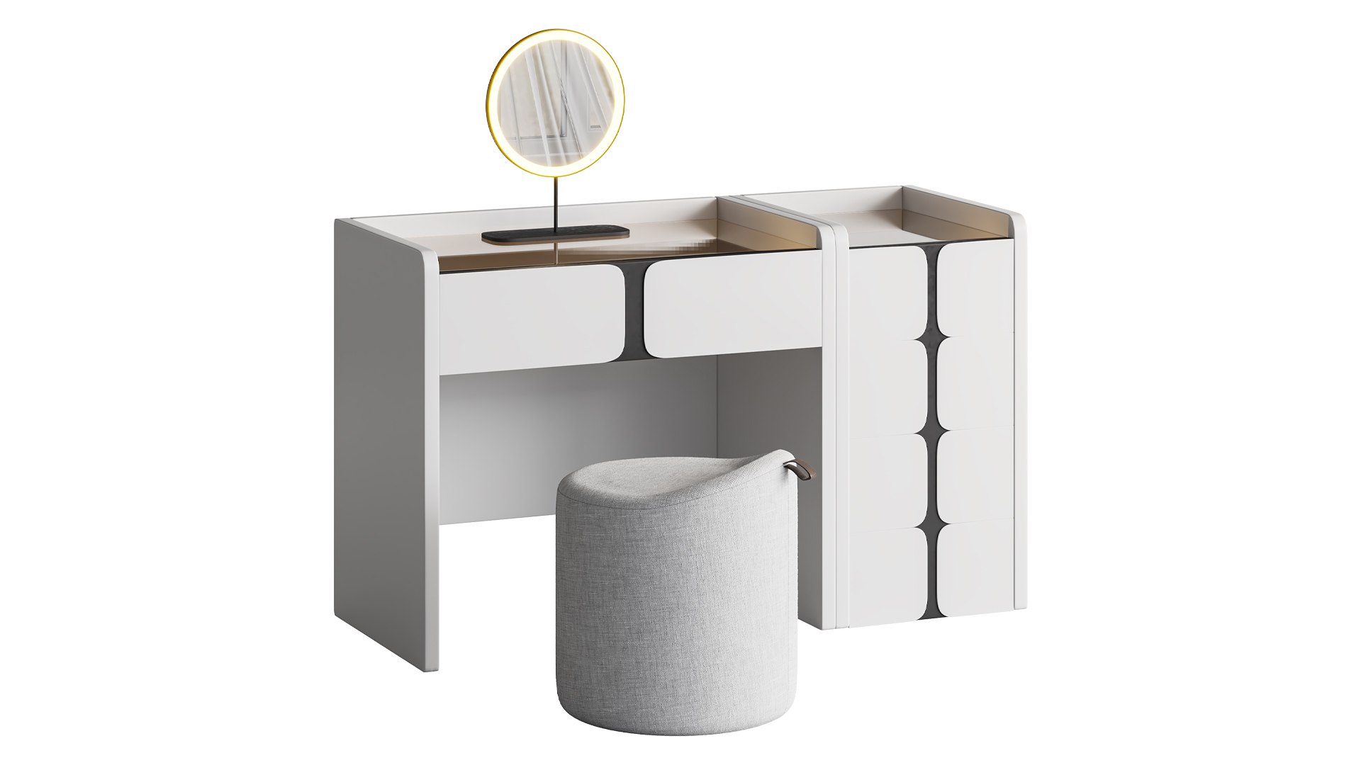 Ensemble De Coiffeuse Modern Model - TurboSquid 2382691