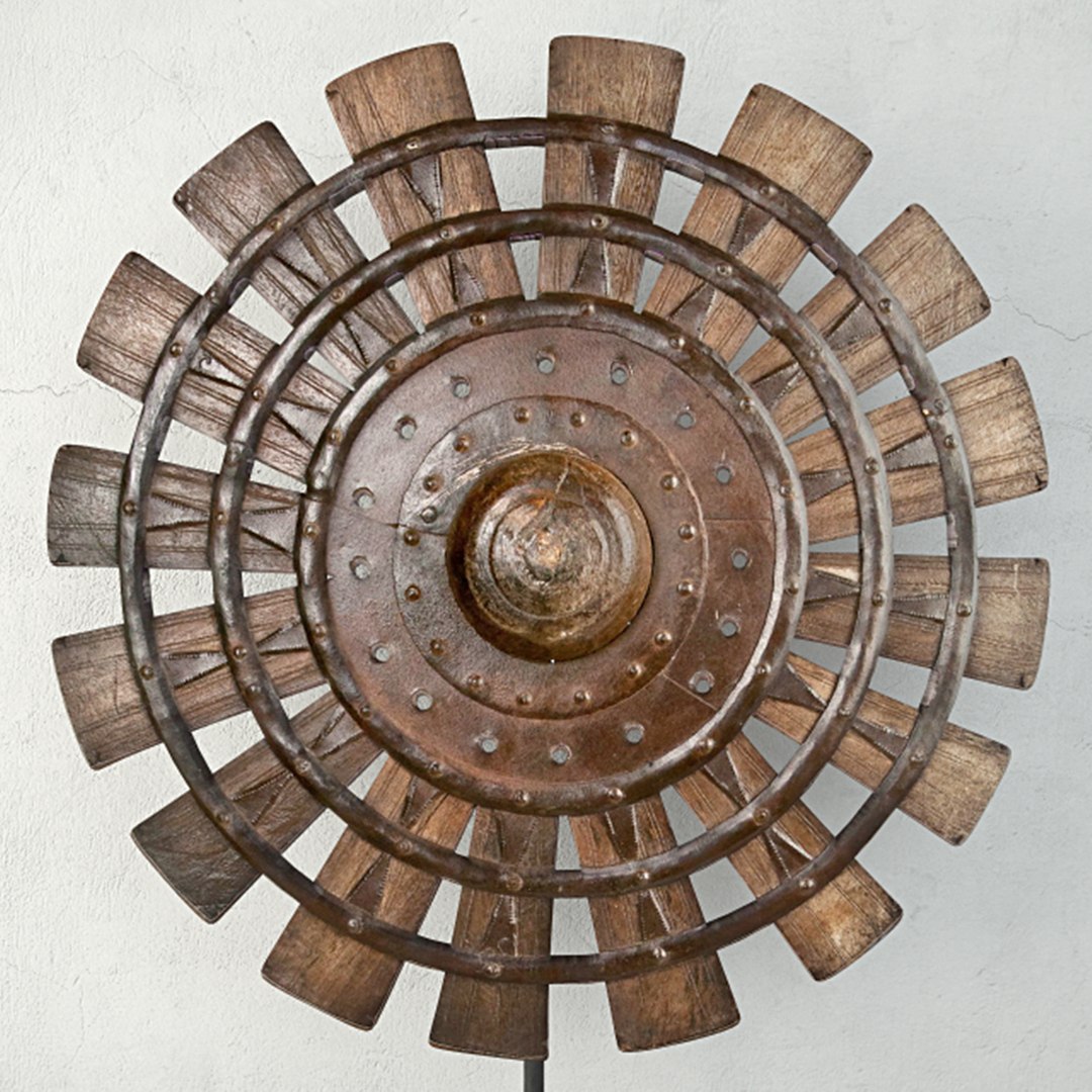 3D wood loom wheel recycled - TurboSquid 1217780