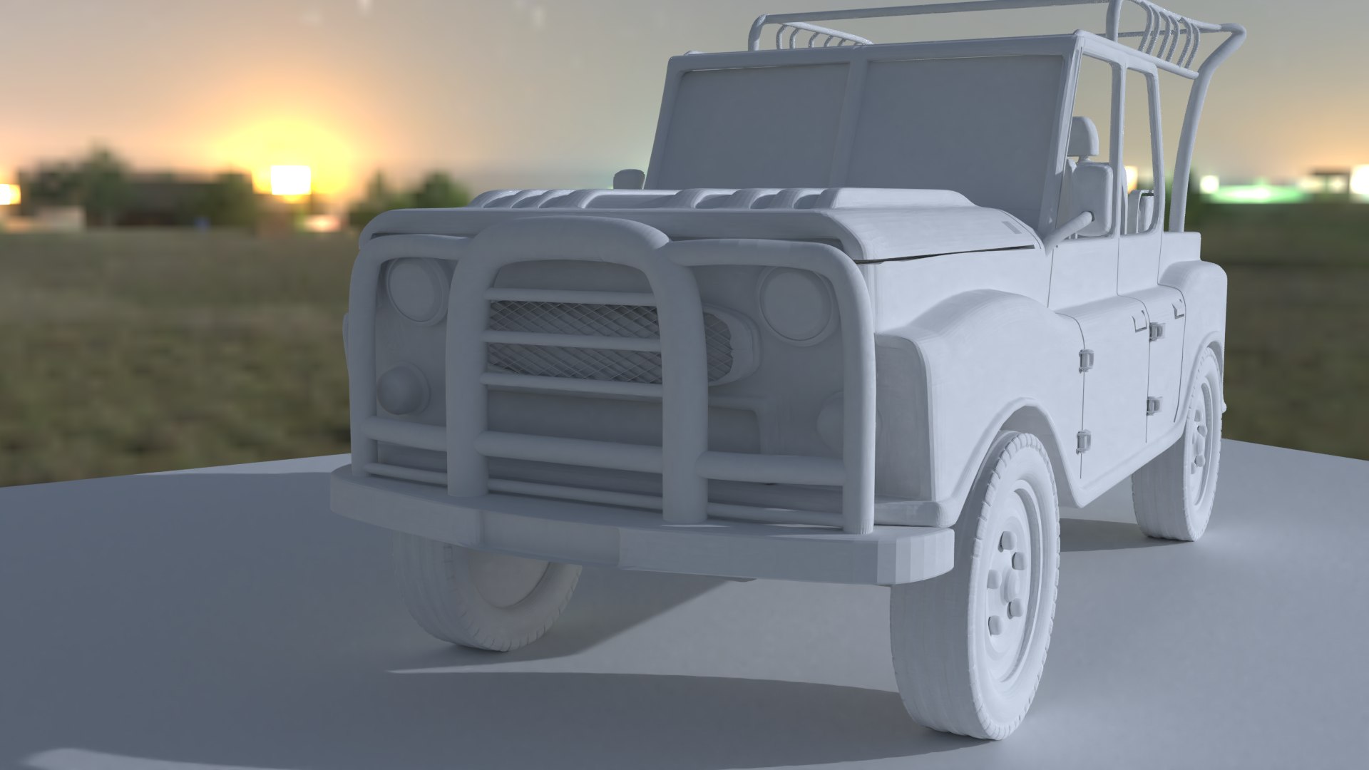 3D Model Pubg Jeep - TurboSquid 1509021
