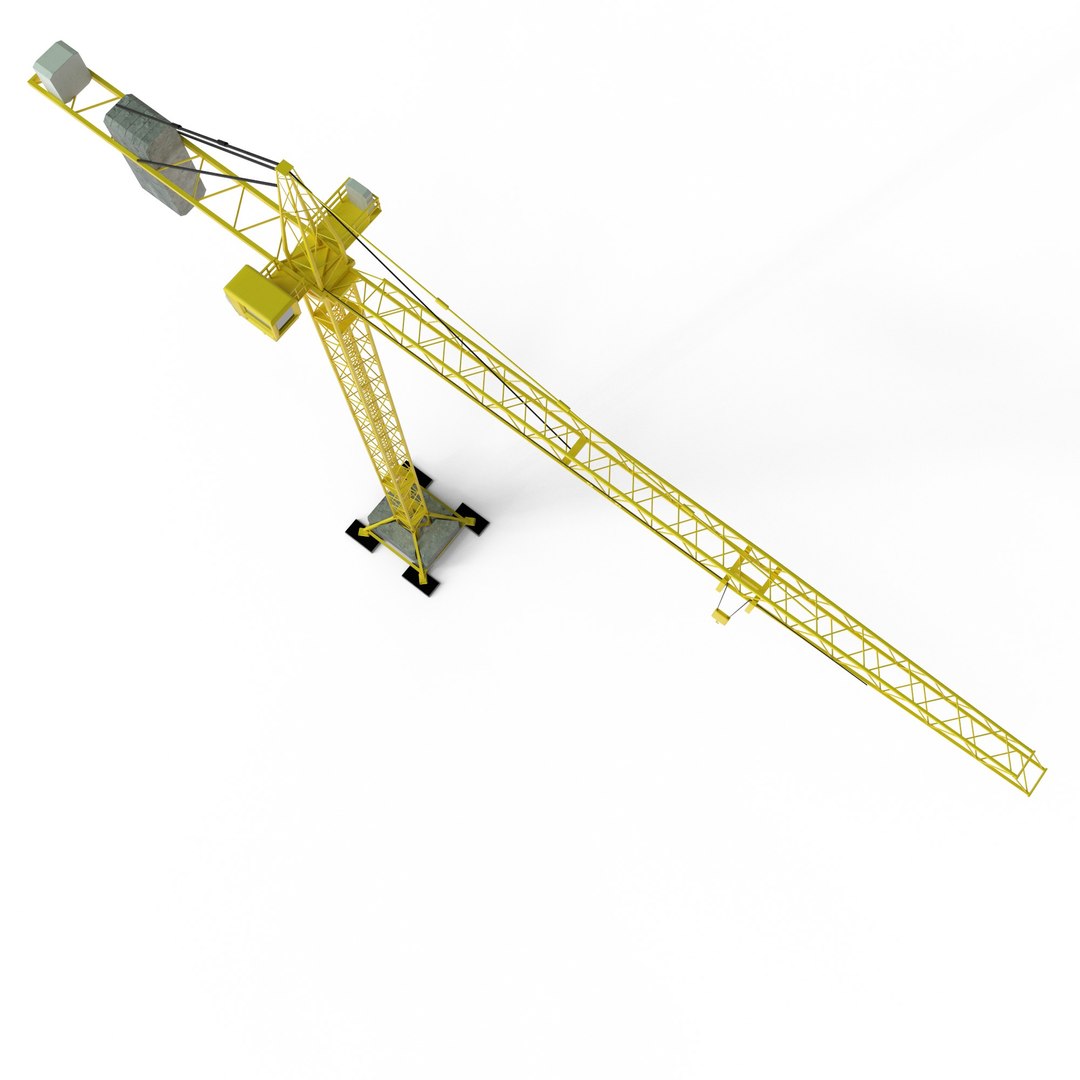 Generic Contruction Tower Crane Model - TurboSquid 2227715