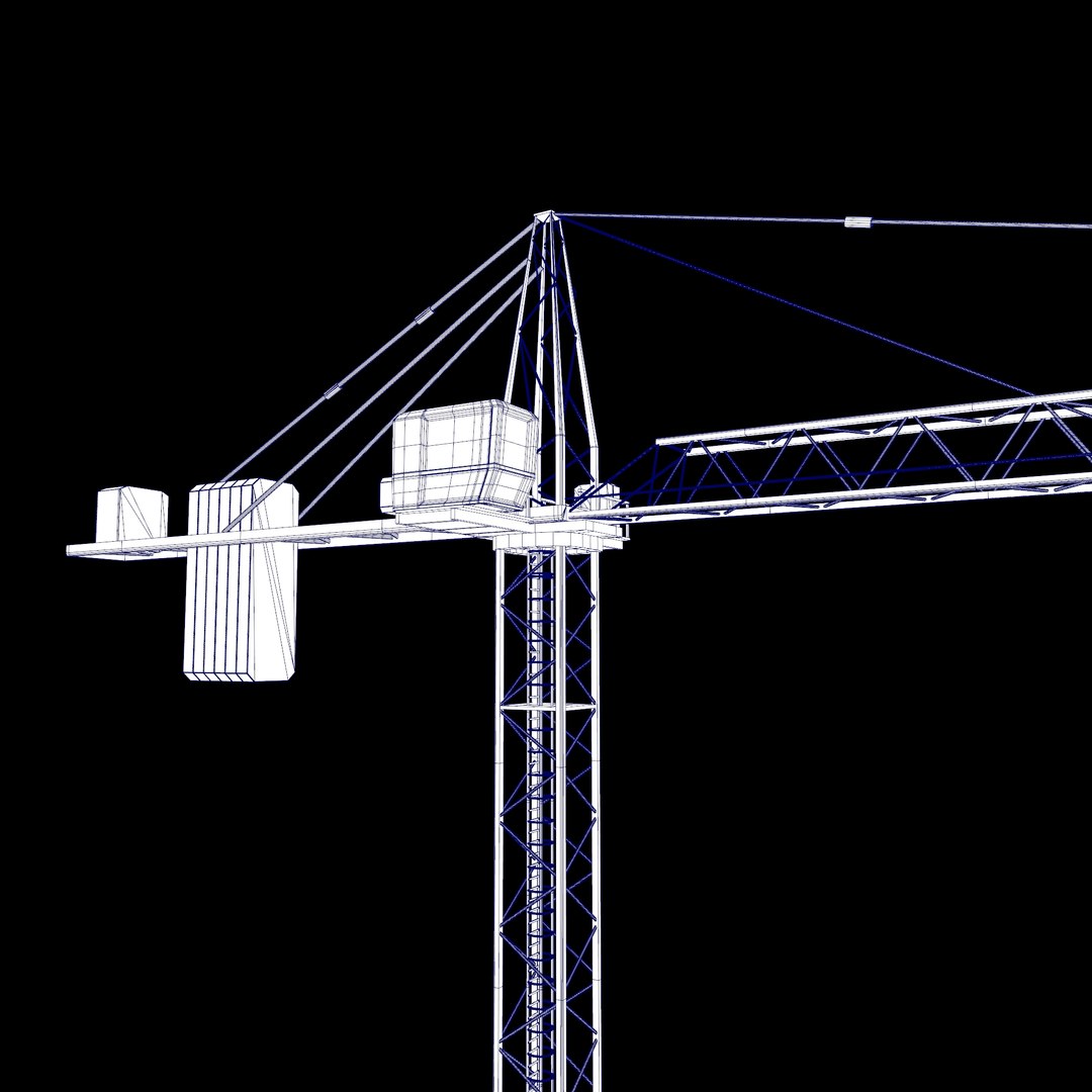 Generic Contruction Tower Crane Model - TurboSquid 2227715