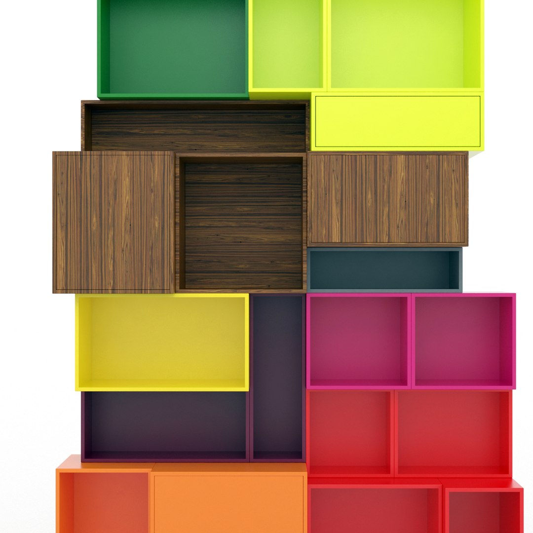 cubit book shelf 3d model