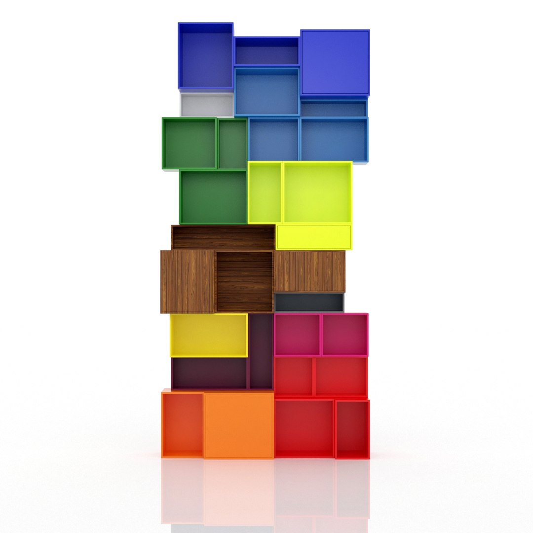 cubit book shelf 3d model