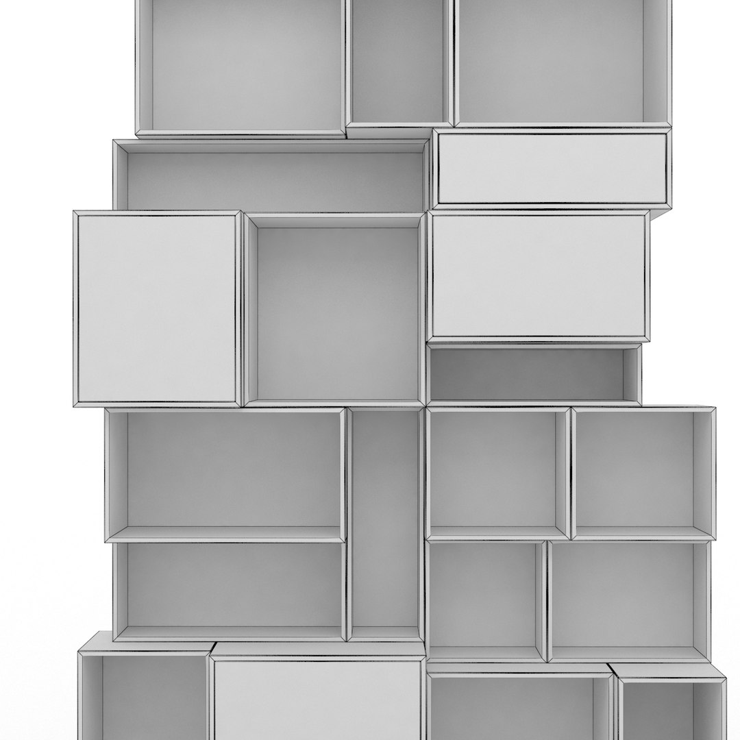 cubit book shelf 3d model