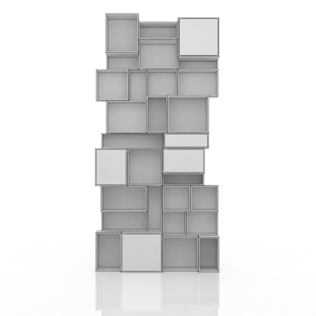 cubit book shelf 3d model