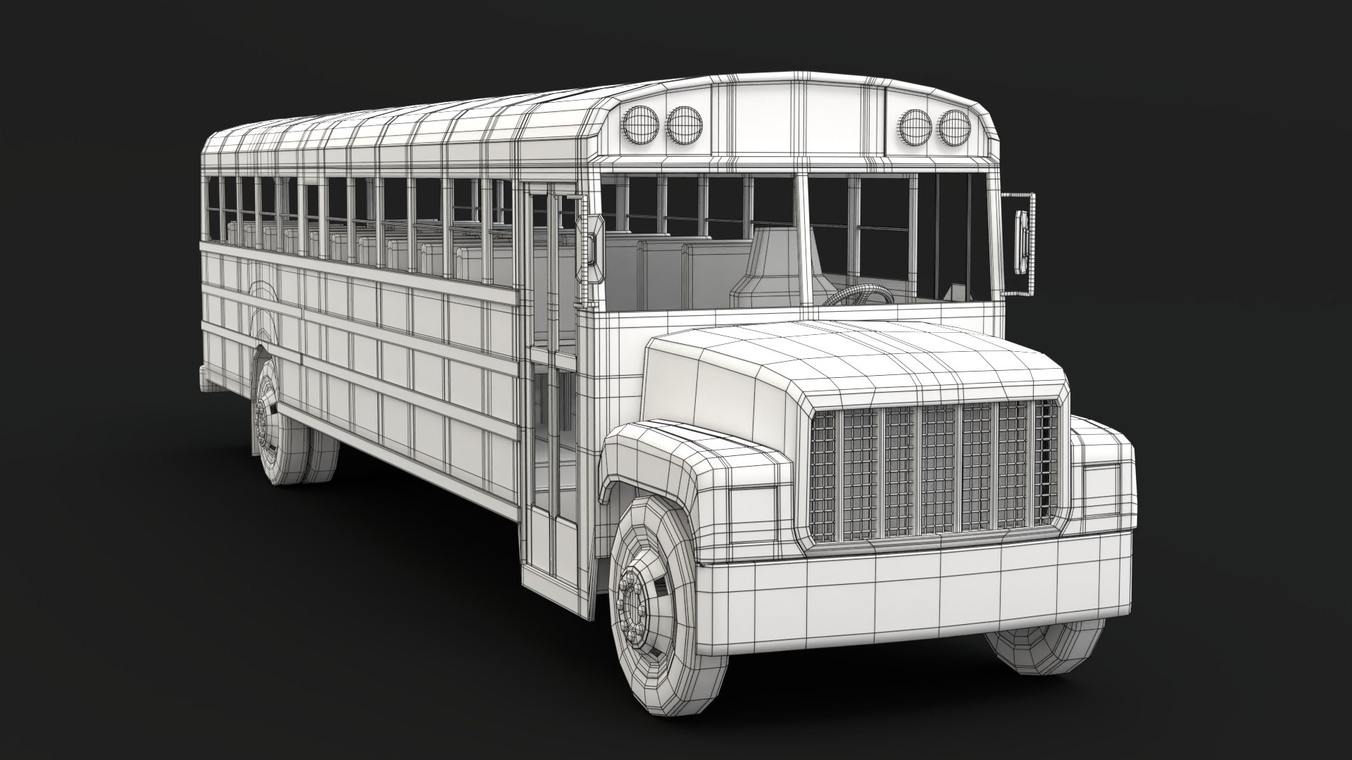School Bus 3D Model - TurboSquid 1524469