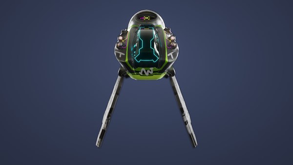 Post Apocalyptic Sci-fi Drone - Game Ready 3D - TurboSquid 1740186