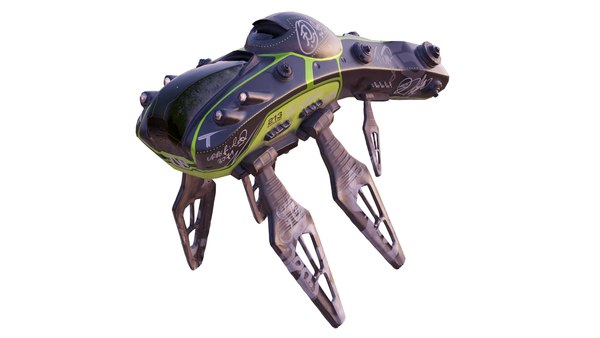 Post Apocalyptic Sci-fi Drone - Game Ready 3D - TurboSquid 1740186