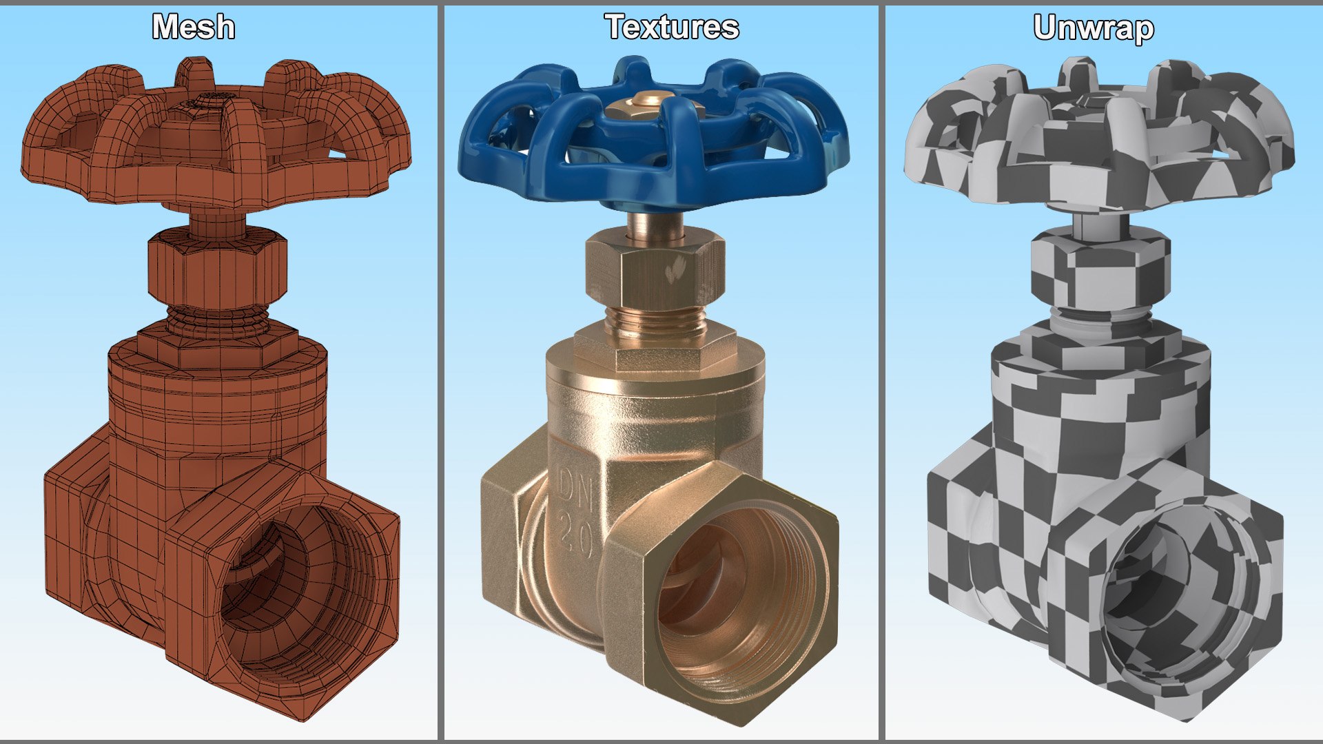 3D model Gate Valve Pyrite - TurboSquid 1974385