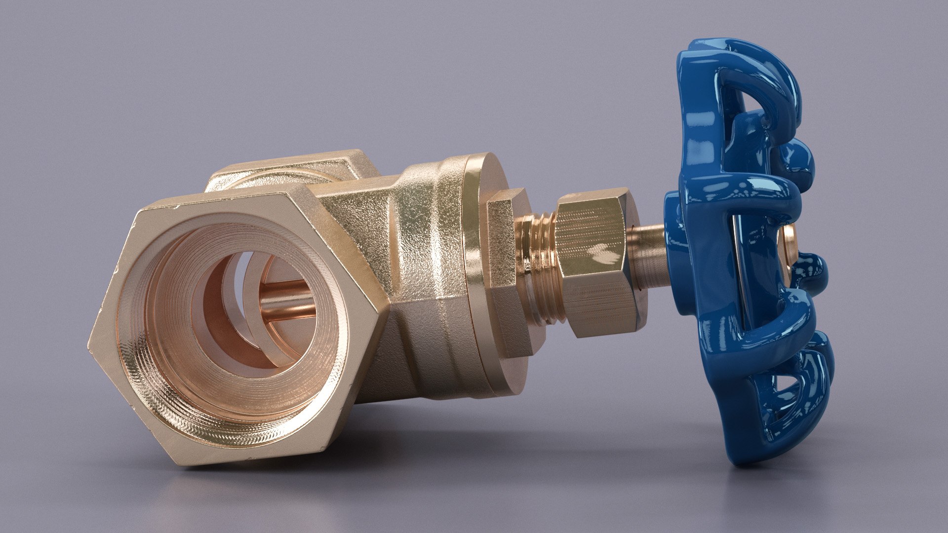 3D Model Gate Valve Pyrite - TurboSquid 1974385