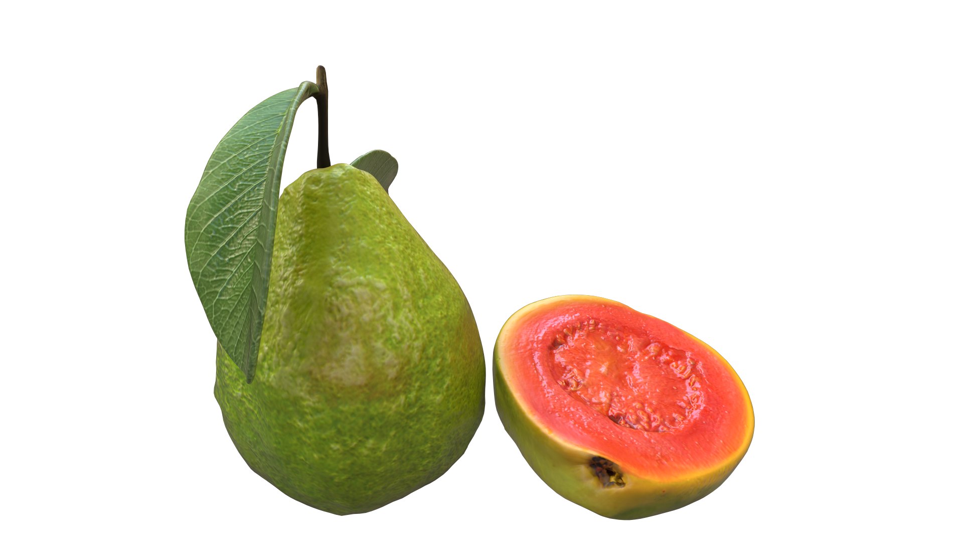 Green Guava Model - TurboSquid 2380271