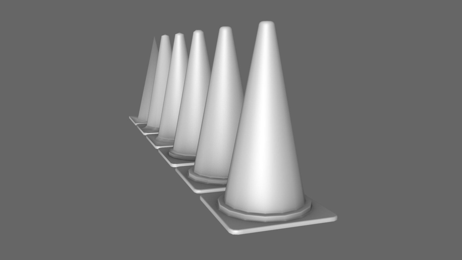 Free Cone Polygonal 3d Model
