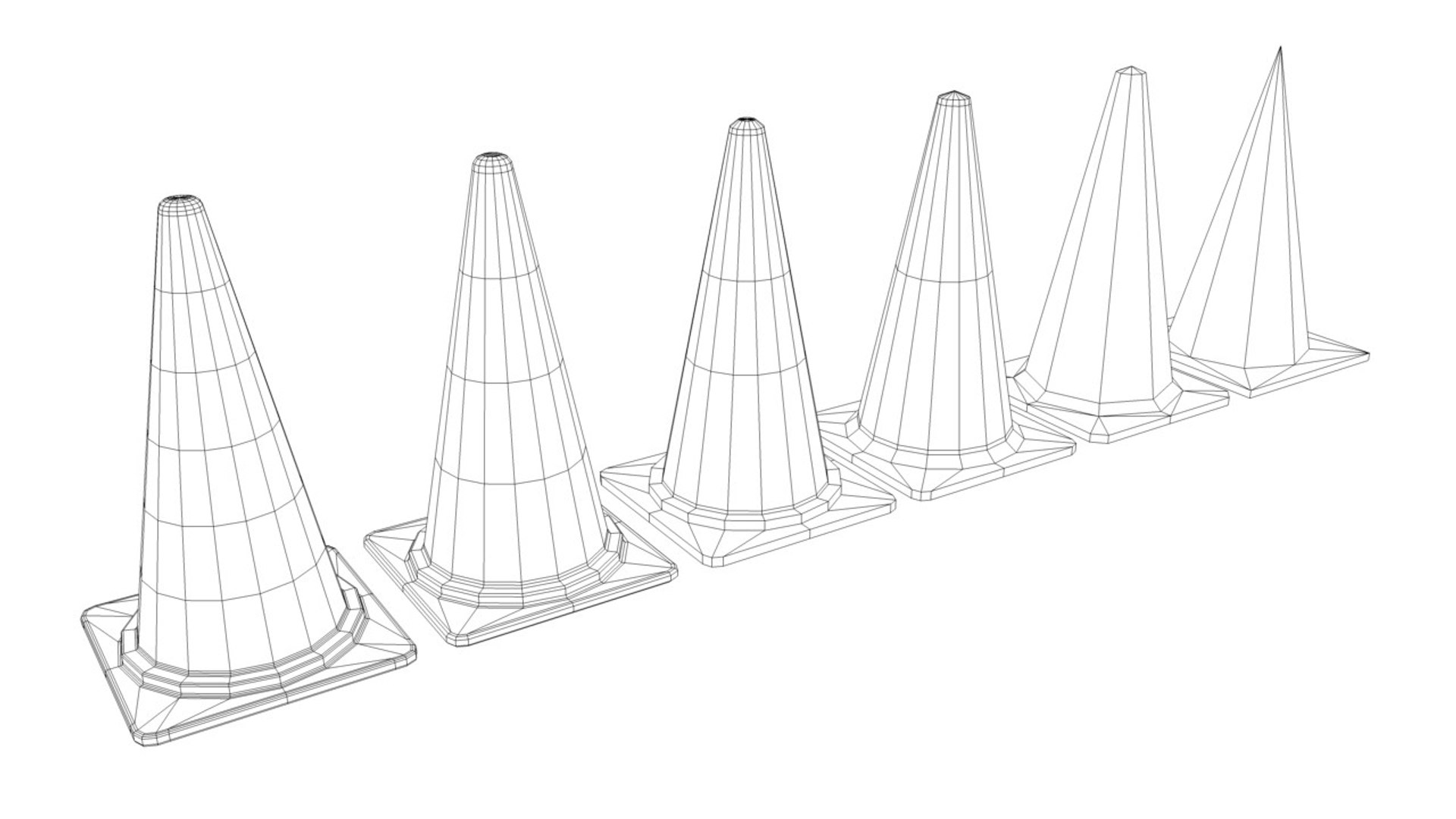 Free Cone Polygonal 3d Model