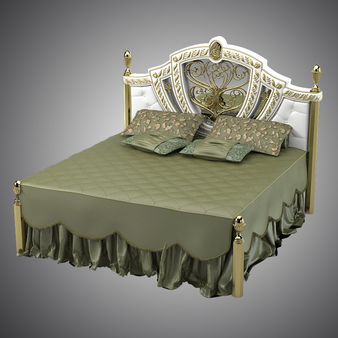 Bisini Bed 3d Model