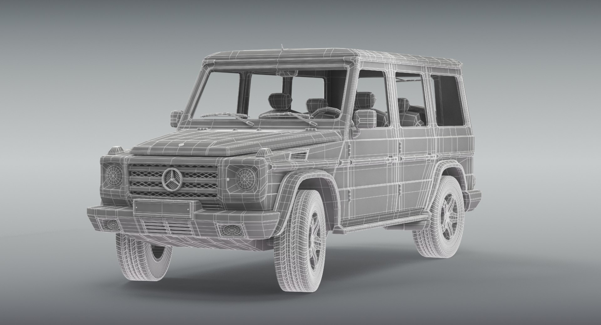 3d mercedes-benz gelandewagen g-class model