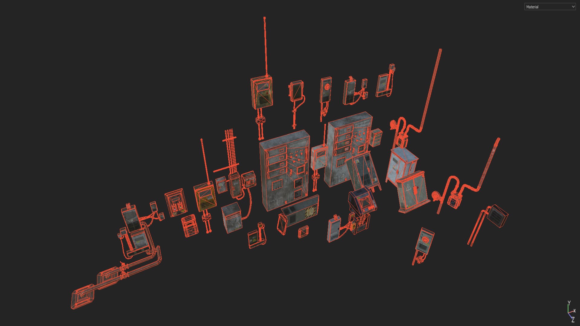 3D Electrical Panels Prop - TurboSquid 2109654