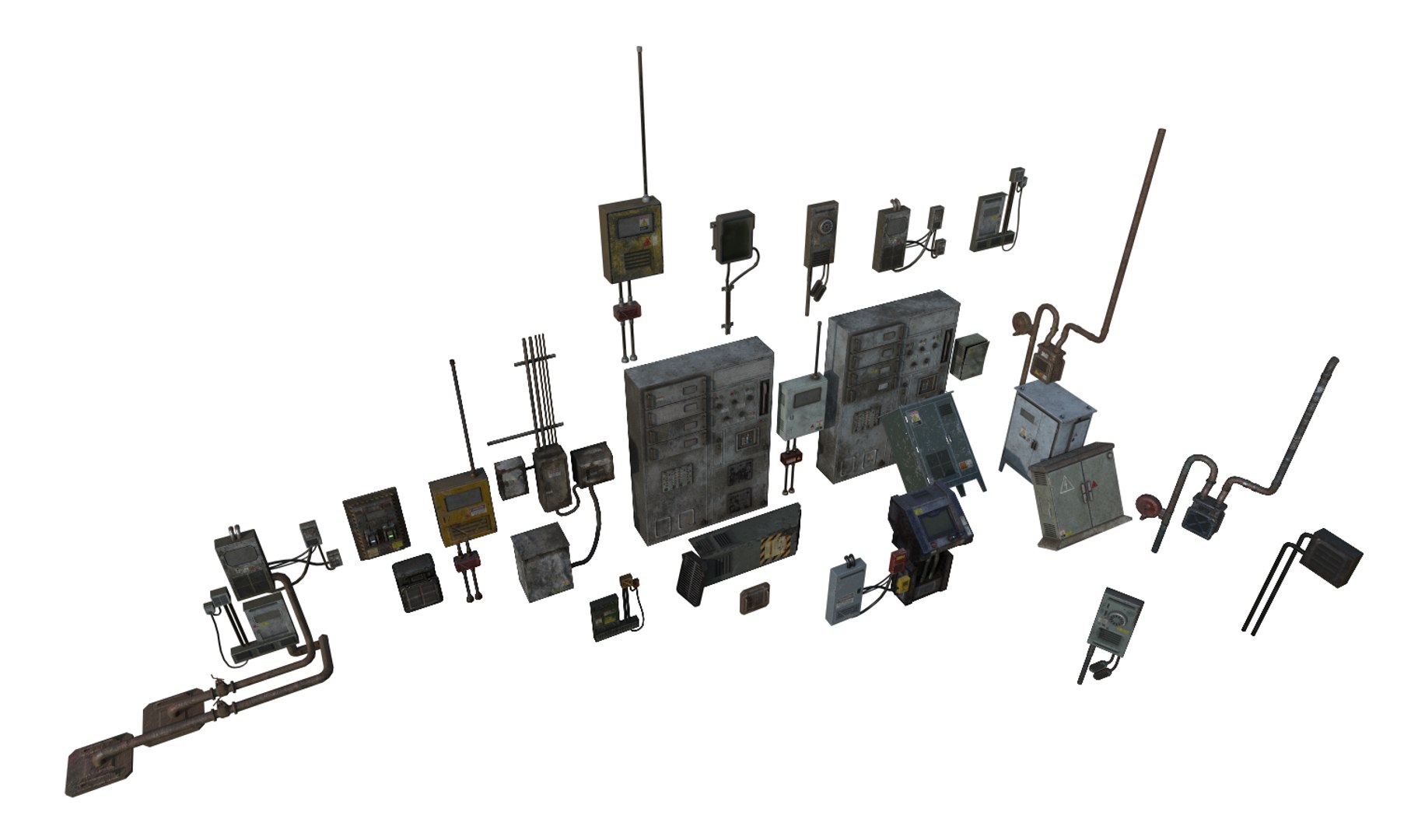 3D Electrical Panels Prop - TurboSquid 2109654