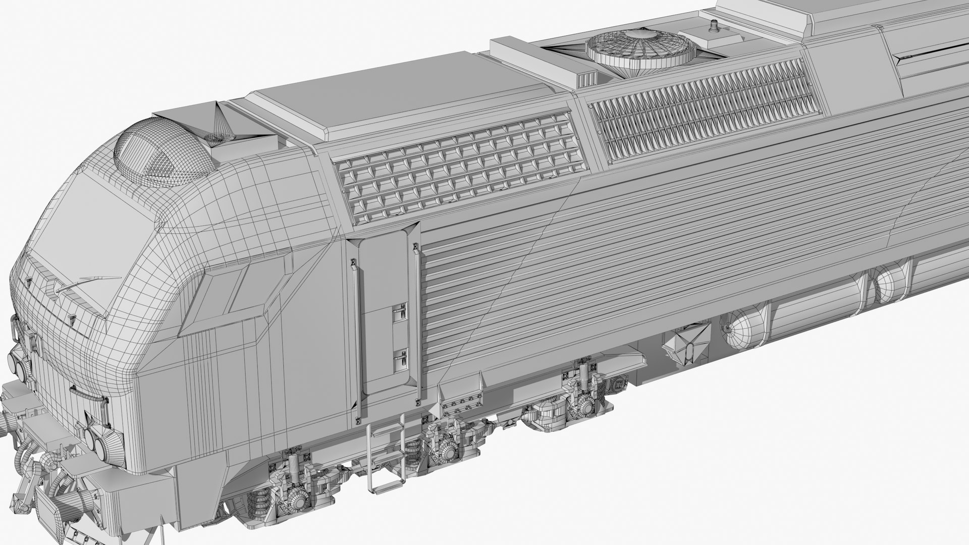 Stadler Euro 4000 Diesel-electric Locomotive 3D Model - TurboSquid 2197029