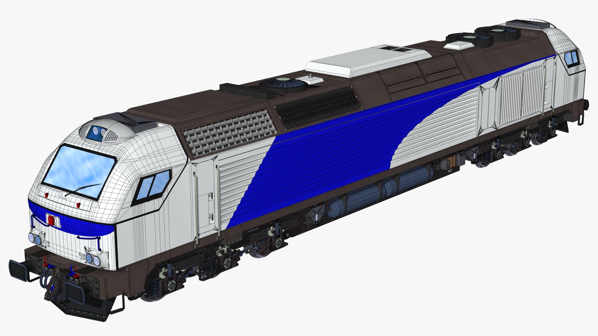 Stadler Euro 4000 Diesel-electric Locomotive 3D Model - TurboSquid 2197029