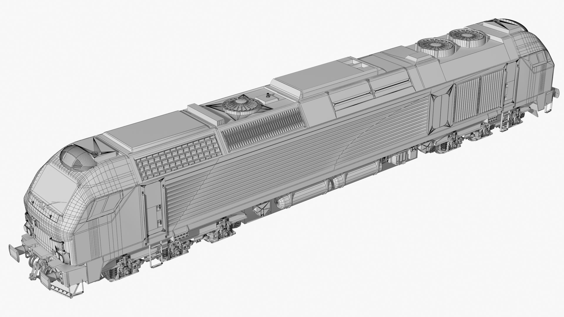 Stadler Euro 4000 Diesel-electric Locomotive 3D Model - TurboSquid 2197029
