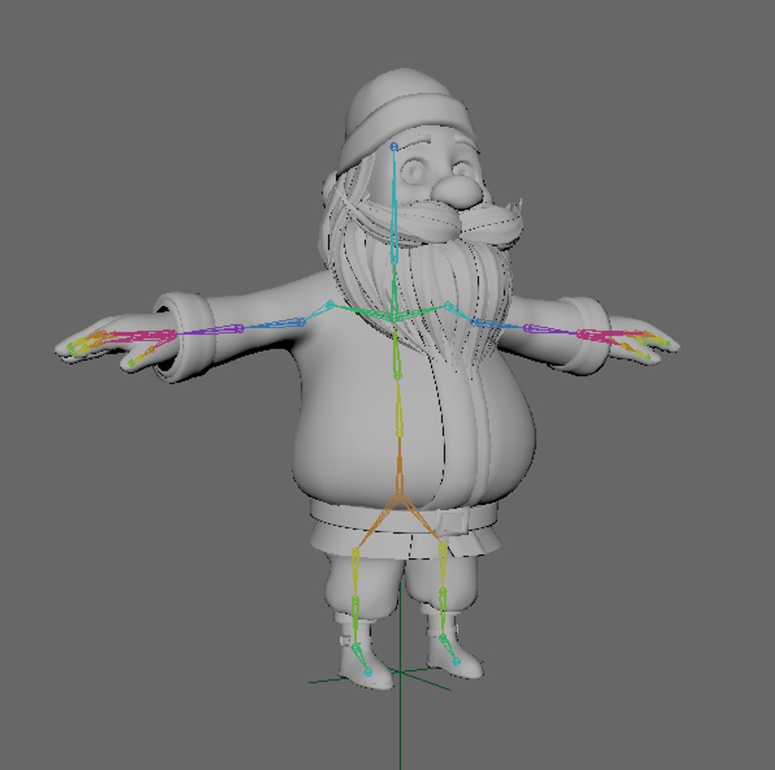 Santa Clause Character Rigging 3D Model - TurboSquid 1326220
