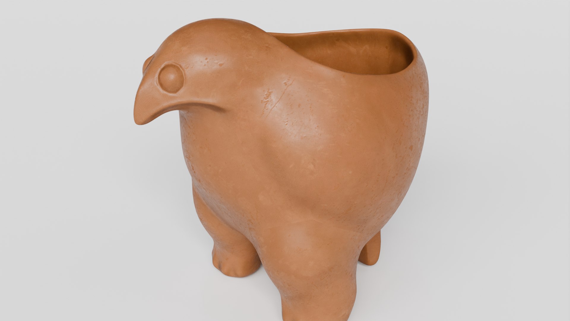 3D Neolithic Eagle Shaped Pottery Ding China - TurboSquid 2182452