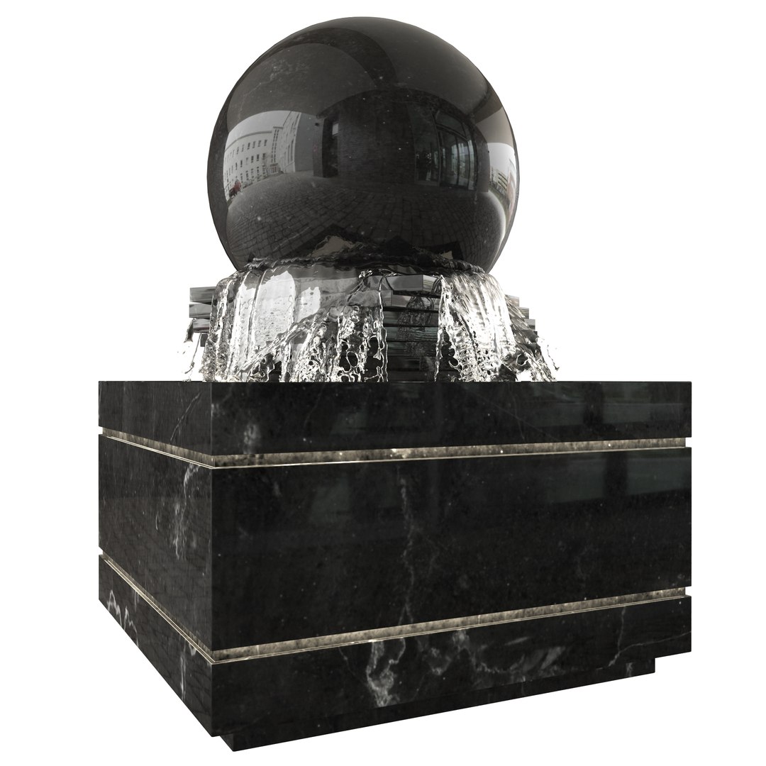 Floating Ball Fountain 3D Model - TurboSquid 2057501