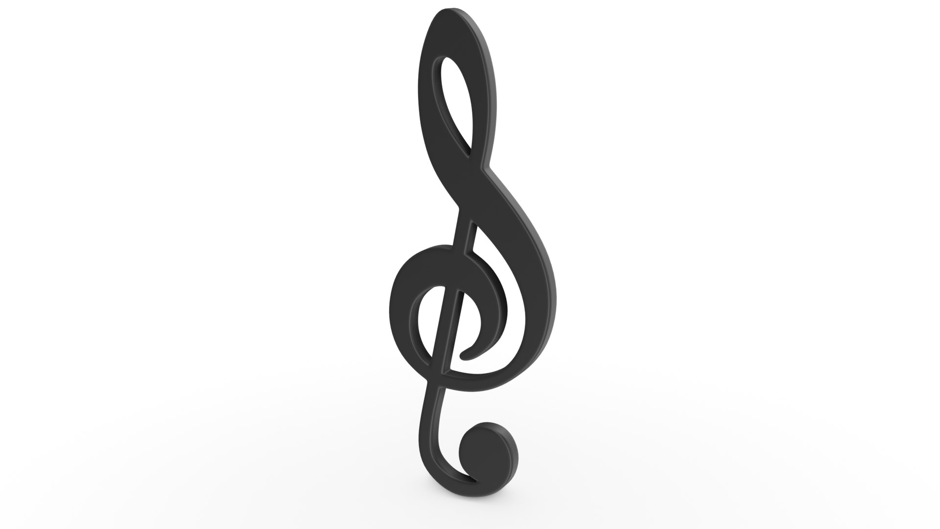 3D Treble Clef Model - TurboSquid 2133934
