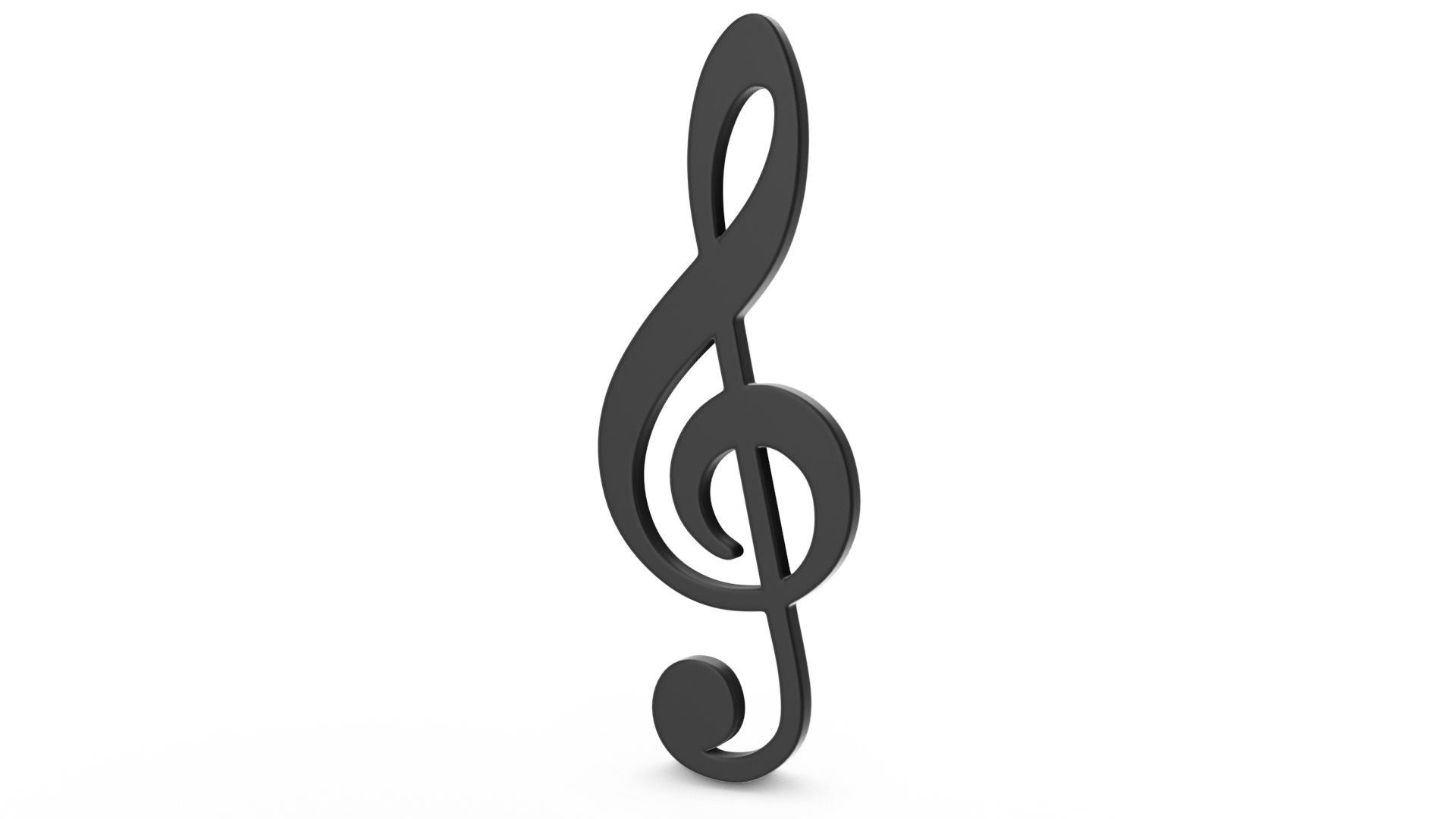 3D Treble Clef Model - TurboSquid 2133934