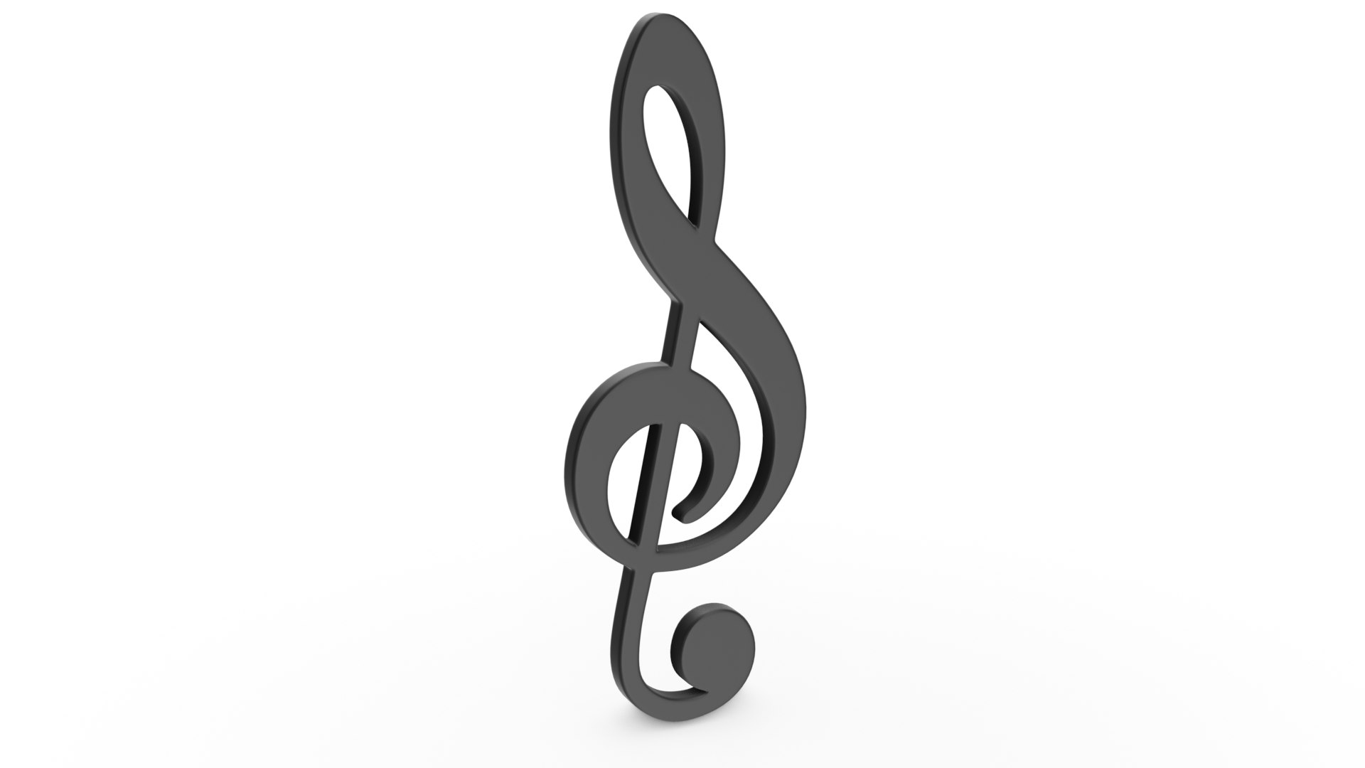 3D Treble Clef Model - TurboSquid 2133934