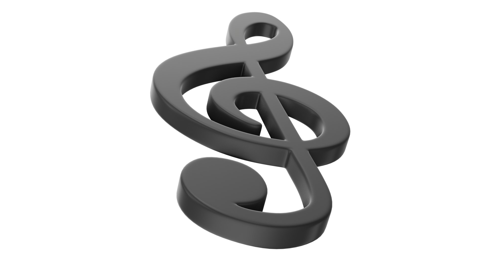 3D Treble Clef Model - TurboSquid 2133934