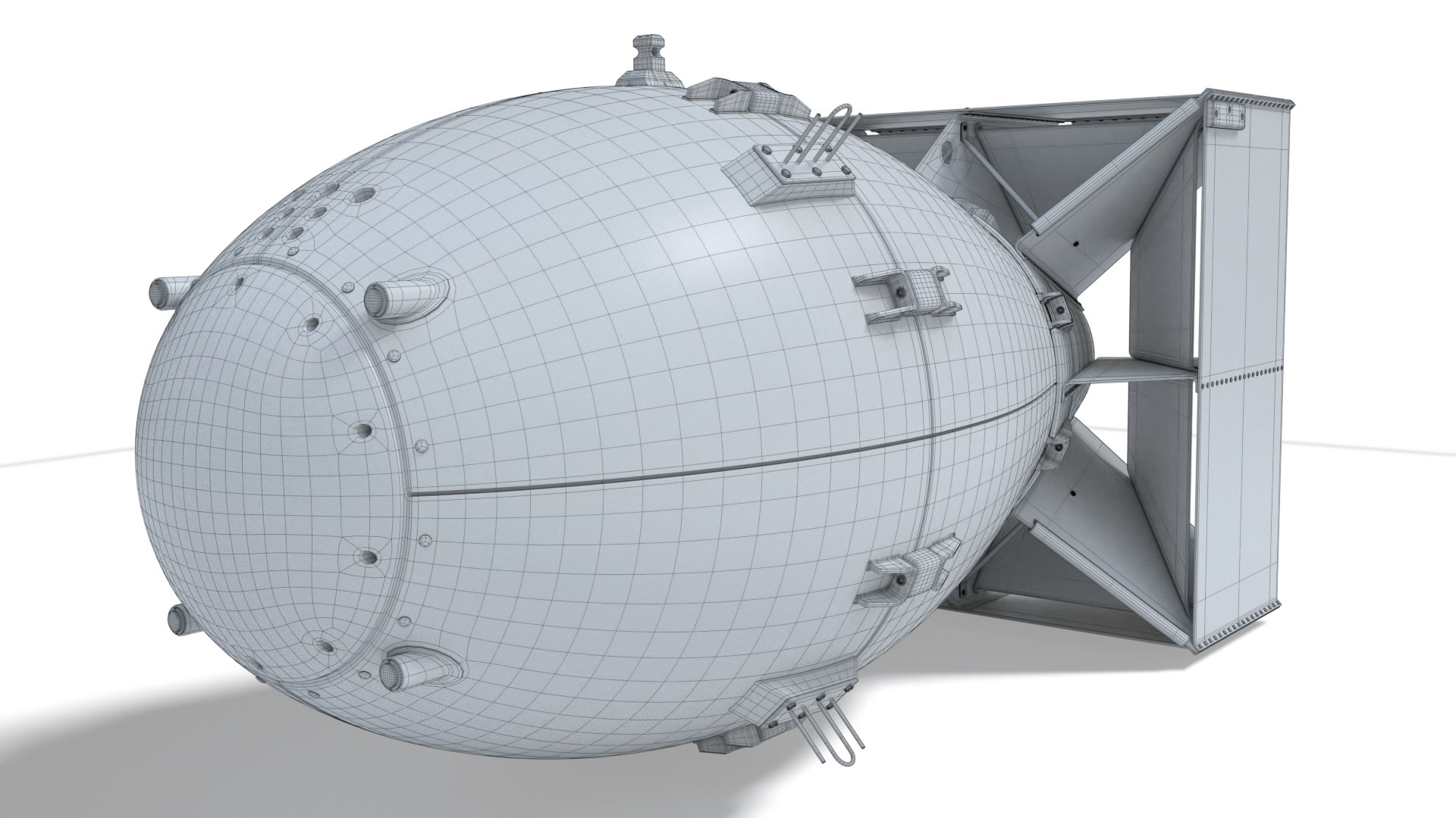 3D Model Fatman Bomb - TurboSquid 1155462