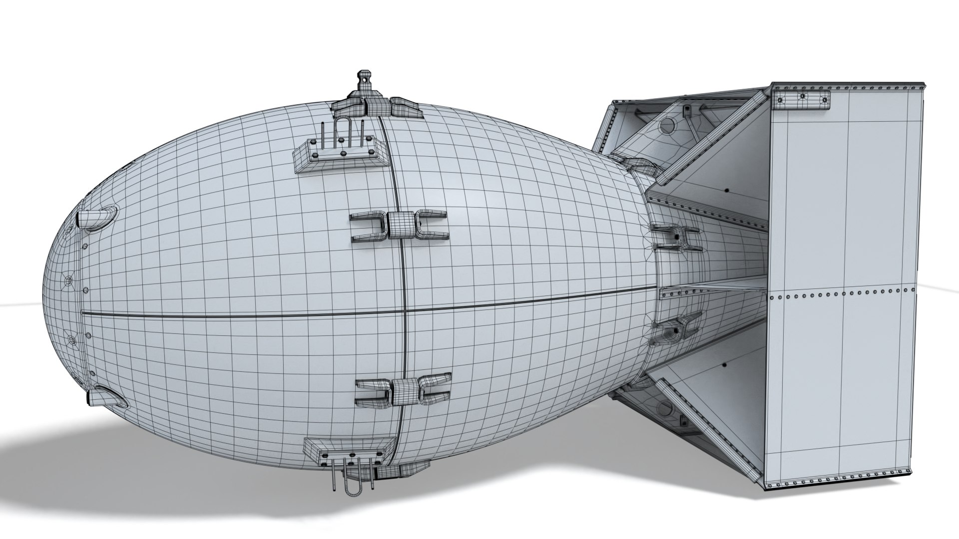 3D Model Fatman Bomb - TurboSquid 1155462