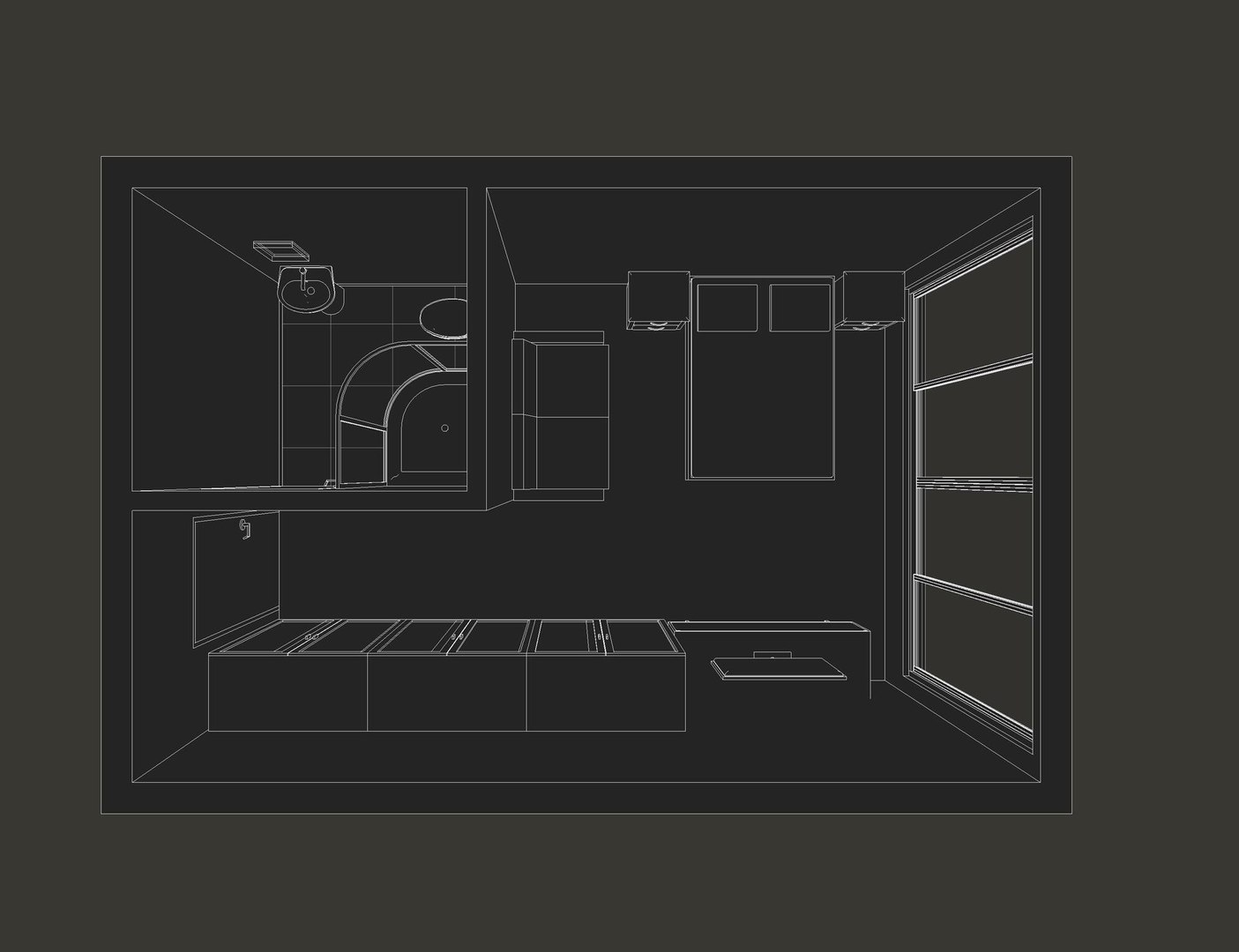 3D Simple Room By REVIT 25R01 Model - TurboSquid 2409020