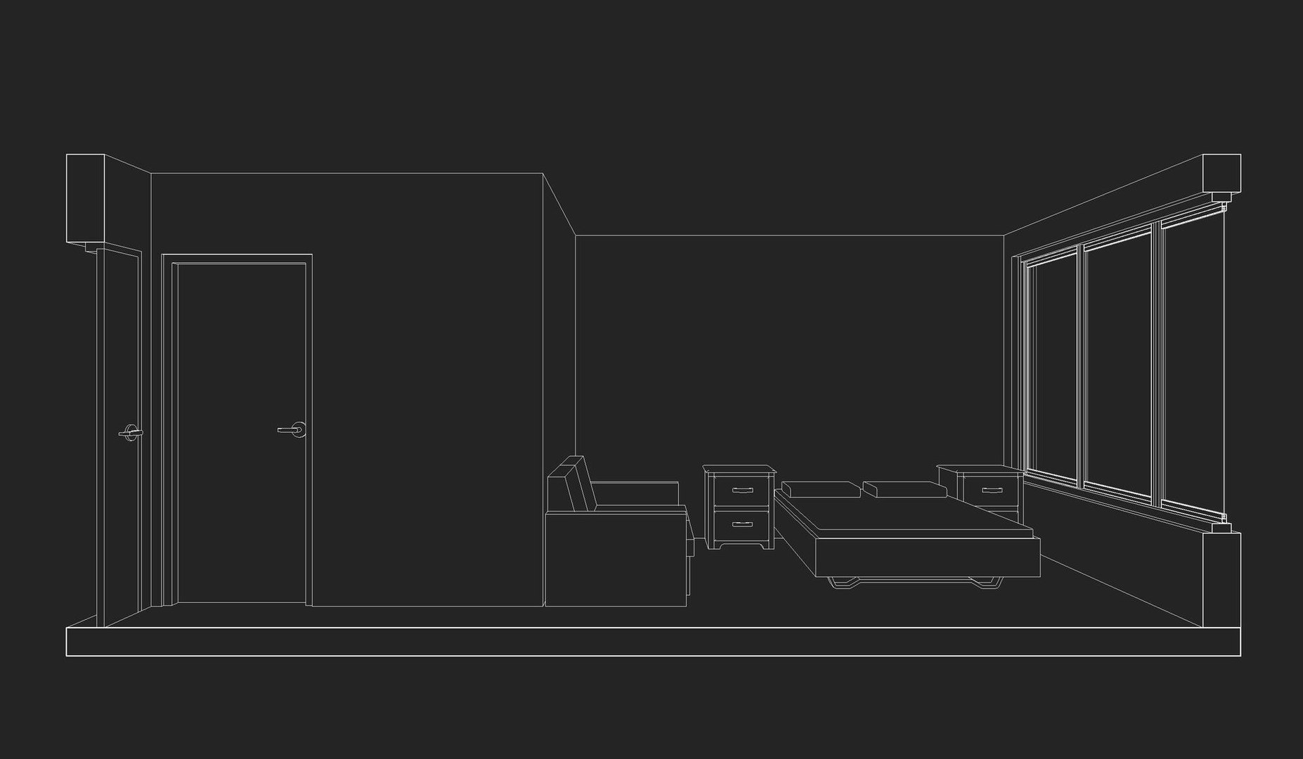 3D Simple Room By REVIT 25R01 Model - TurboSquid 2409020