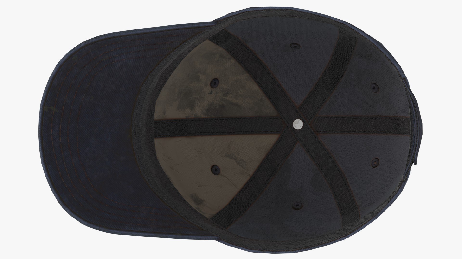 Washed Baseball Cap - Dirty Blue Jeans - Game Asset 3D 3D Model ...