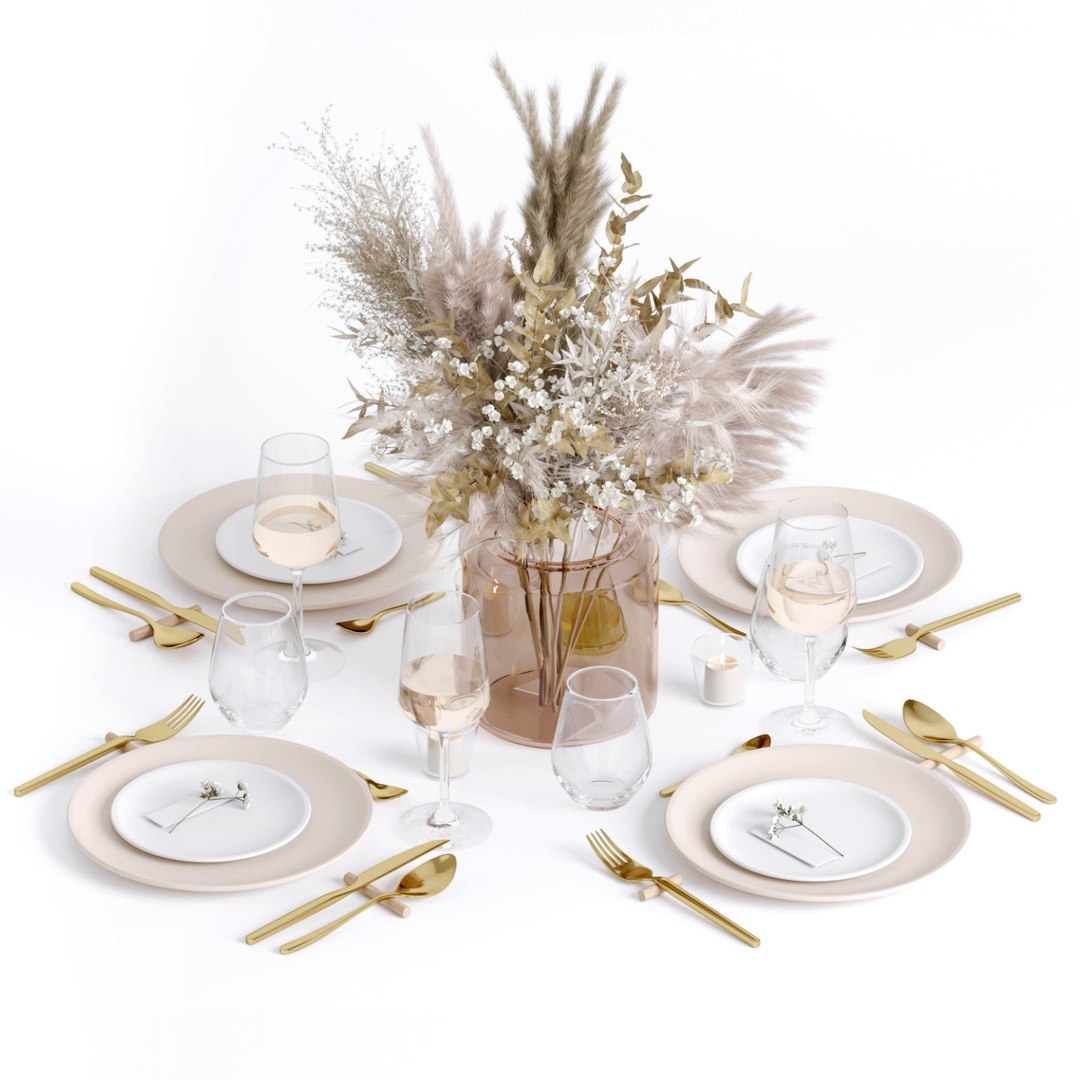 Tableware 02 3D Model - TurboSquid 1879372